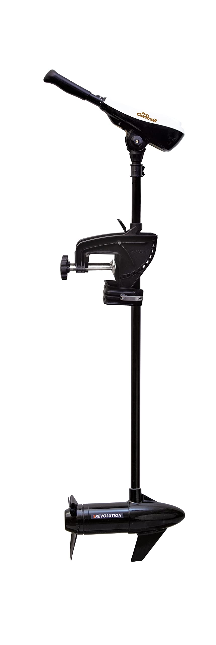Pro Controll Revolution S-Type Freshwater Bow or Transom Mount Electric Trolling Motor, 50 lb Max Thrust, 48 inch Shaft