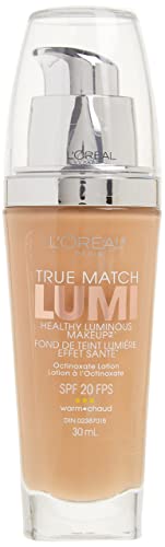 L'Oreal Paris True Match Lumi Healthy Luminous Makeup, W4 Natural Beige, 1 fl; oz.
