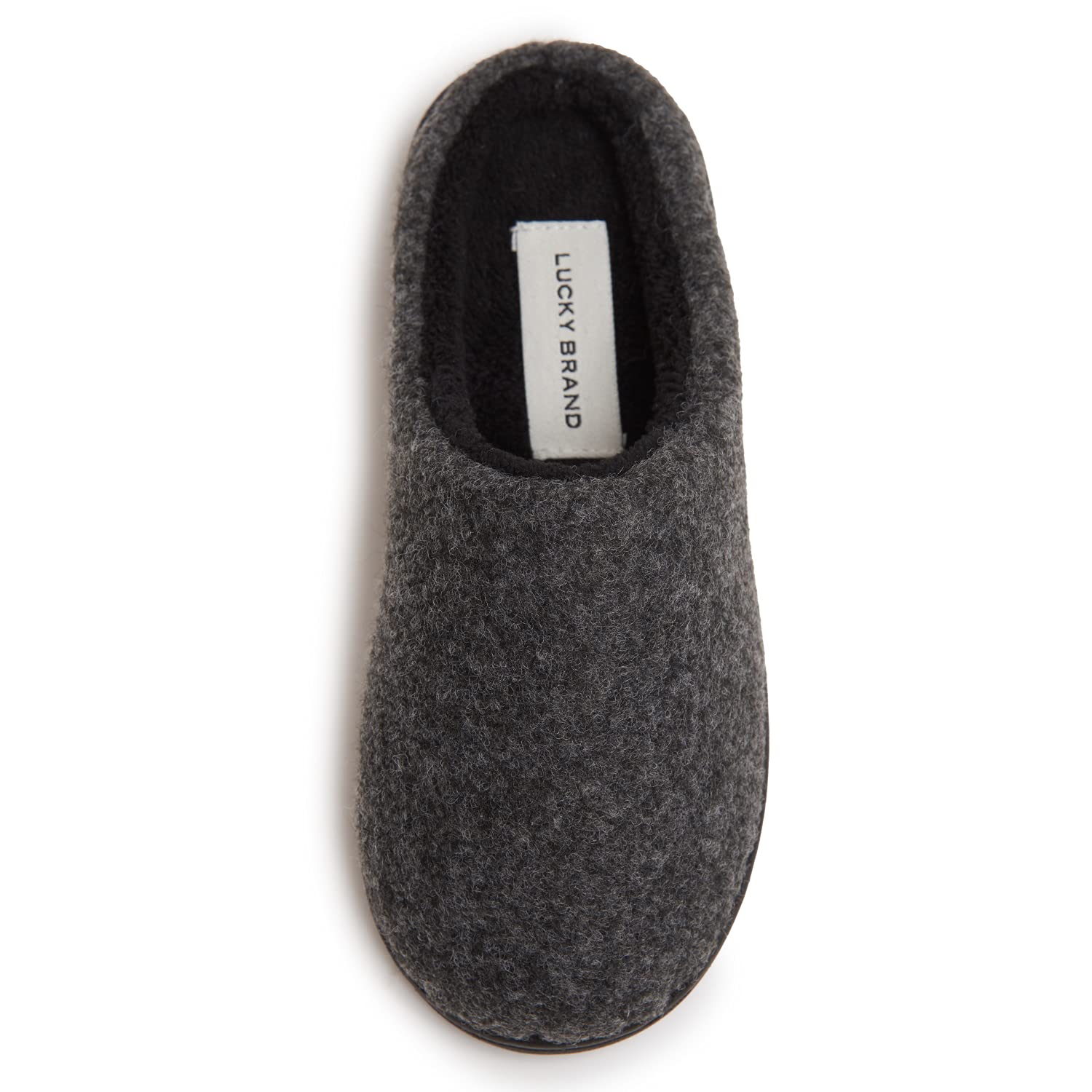 Lucky Brand Boy's Faux Wool Clog Slippers with Memory Foam