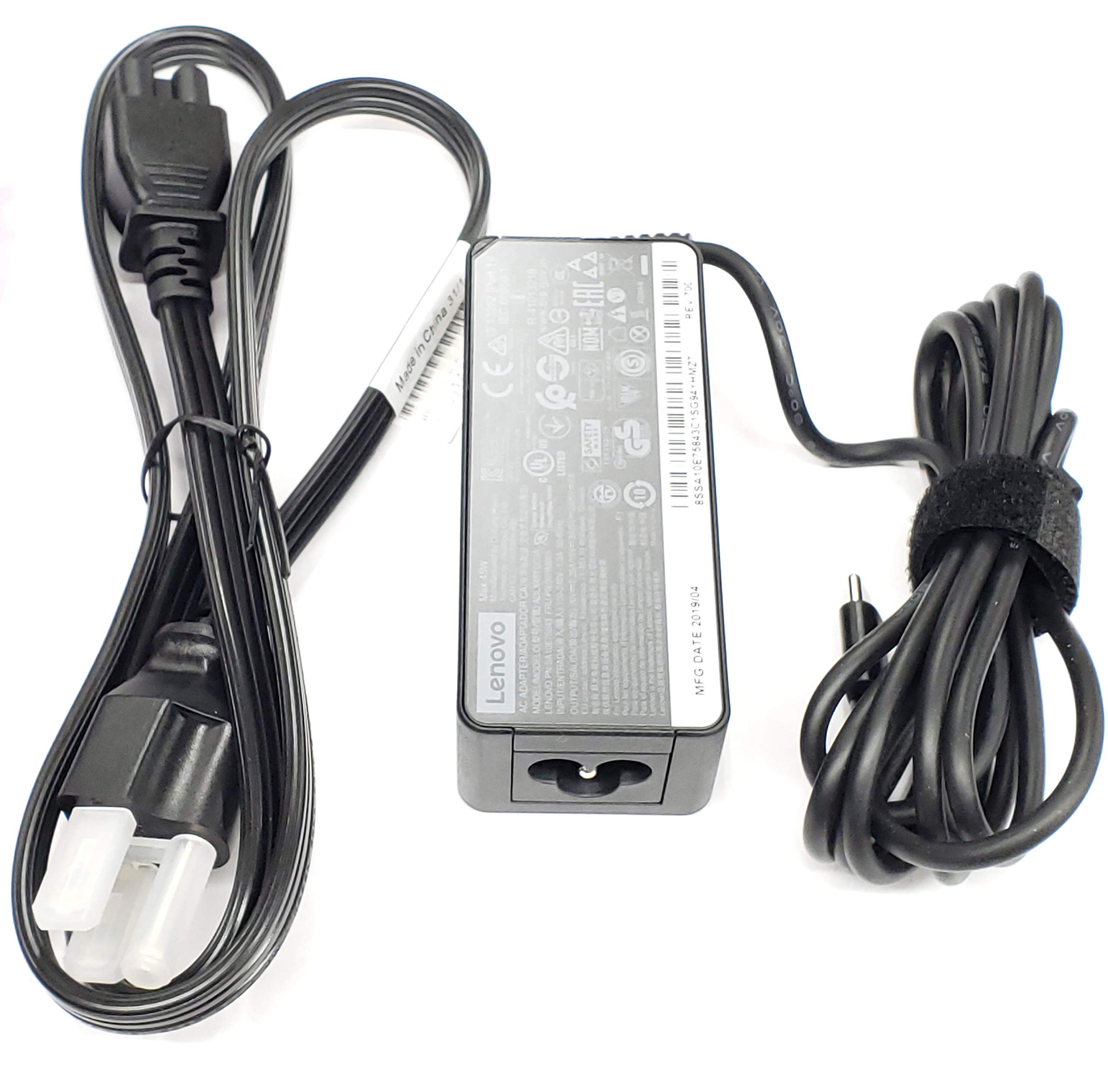 Laptop Charger 45W watt USB Type C AC Power Adapter - ThinkPad Yoga Miix,X280 T480 T480s T580 E480,MIIX5 Pro,X1 Carbon 2017 2018,X1 Tablet
