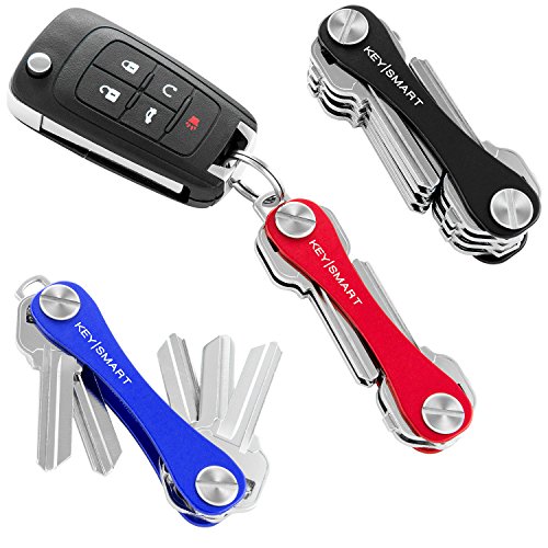 KeySmart Classic - Compact Key Holder and Keychain Organizer (up to 14 Keys, Blue)