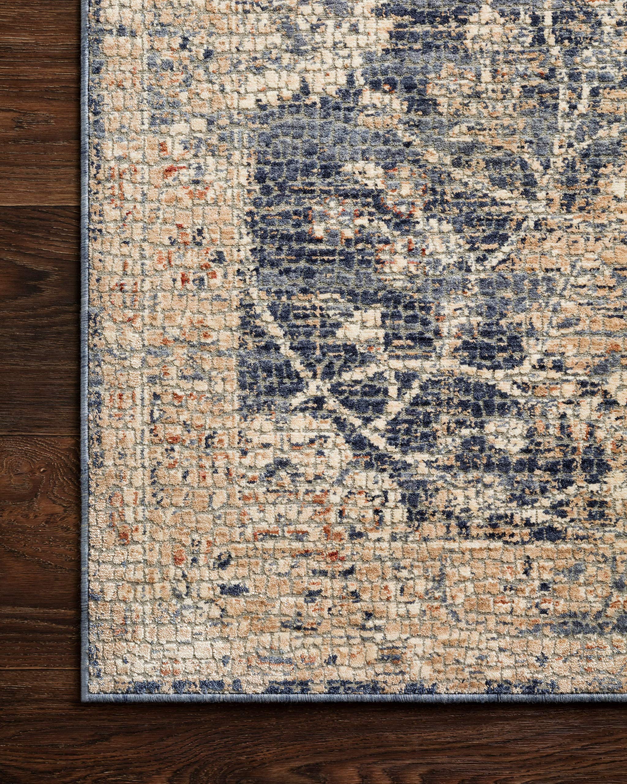 Loloi Porcia Collection Area Rug, 5' x 8', Blue/Beige