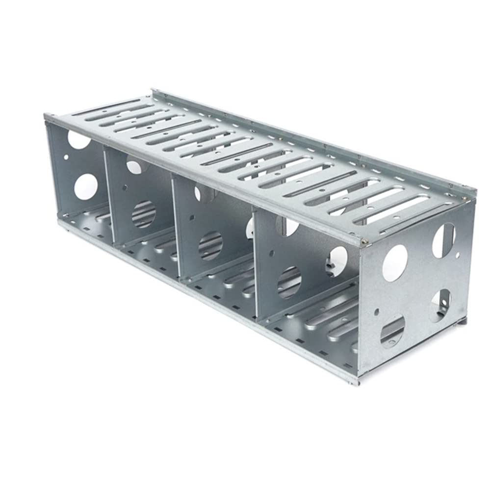Vklopdsh New 16 Bay Hard Drive Cage 3.5 Inch Rustproof Hard Drive Tray Rack PC Classic Iron HDD Stacking Bracket for 12cm Fans A