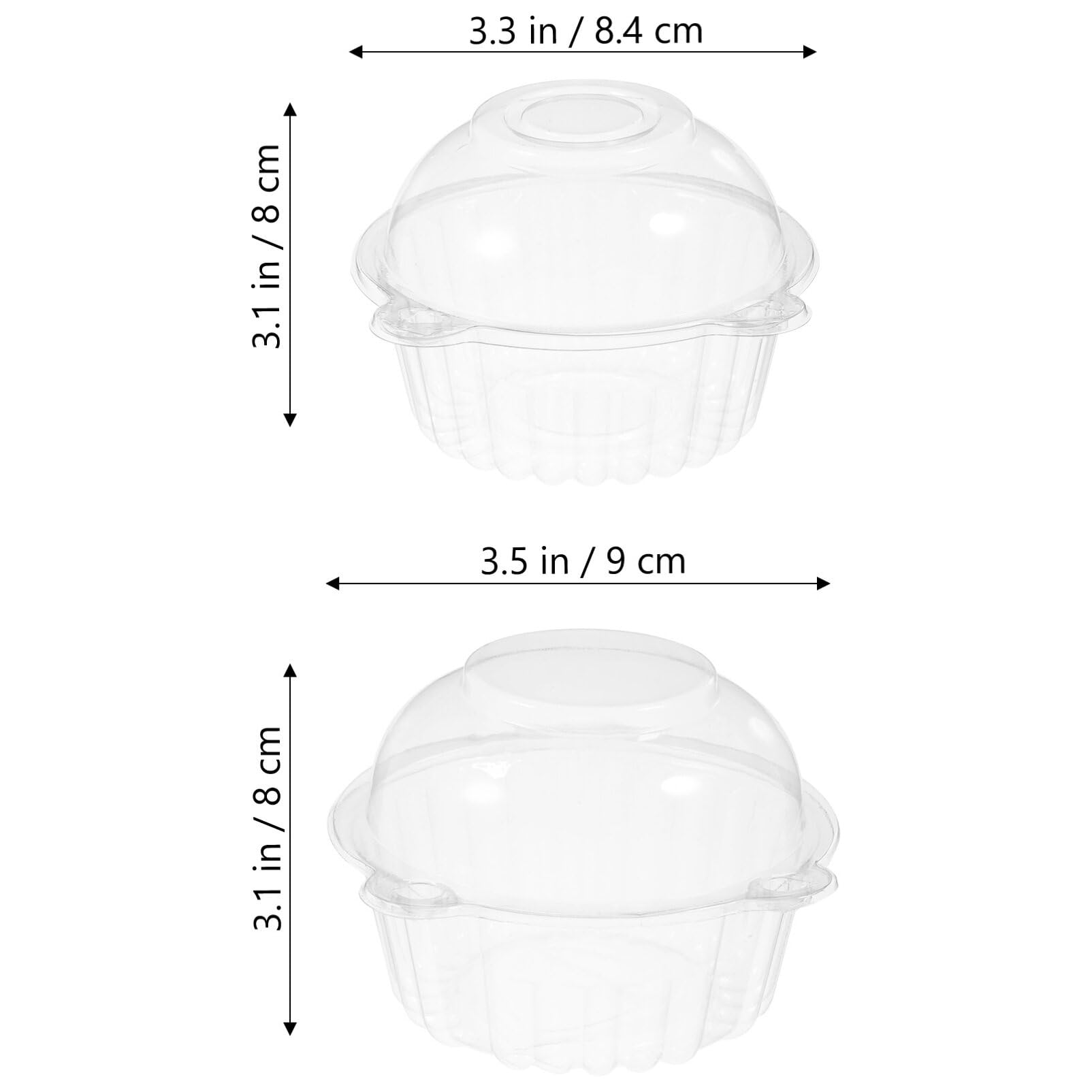 Kichvoe 200pcs Boxes paper cups cupcake containers single cupcake container dessert chocolate packaging holders bakery containers mini cake containers cupcake carrier round box Donut pp