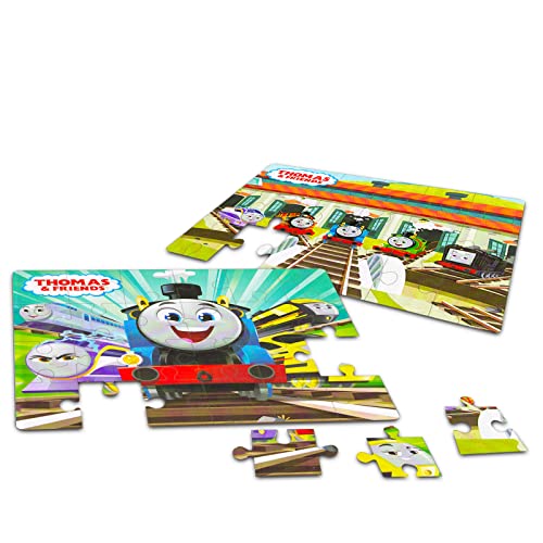 Thomas The Train Puzzles for Kids, Toddlers - Bundle with 2 Thomas and Friends Puzzles, Stickers, More | Thomas The Train Toys for Boys