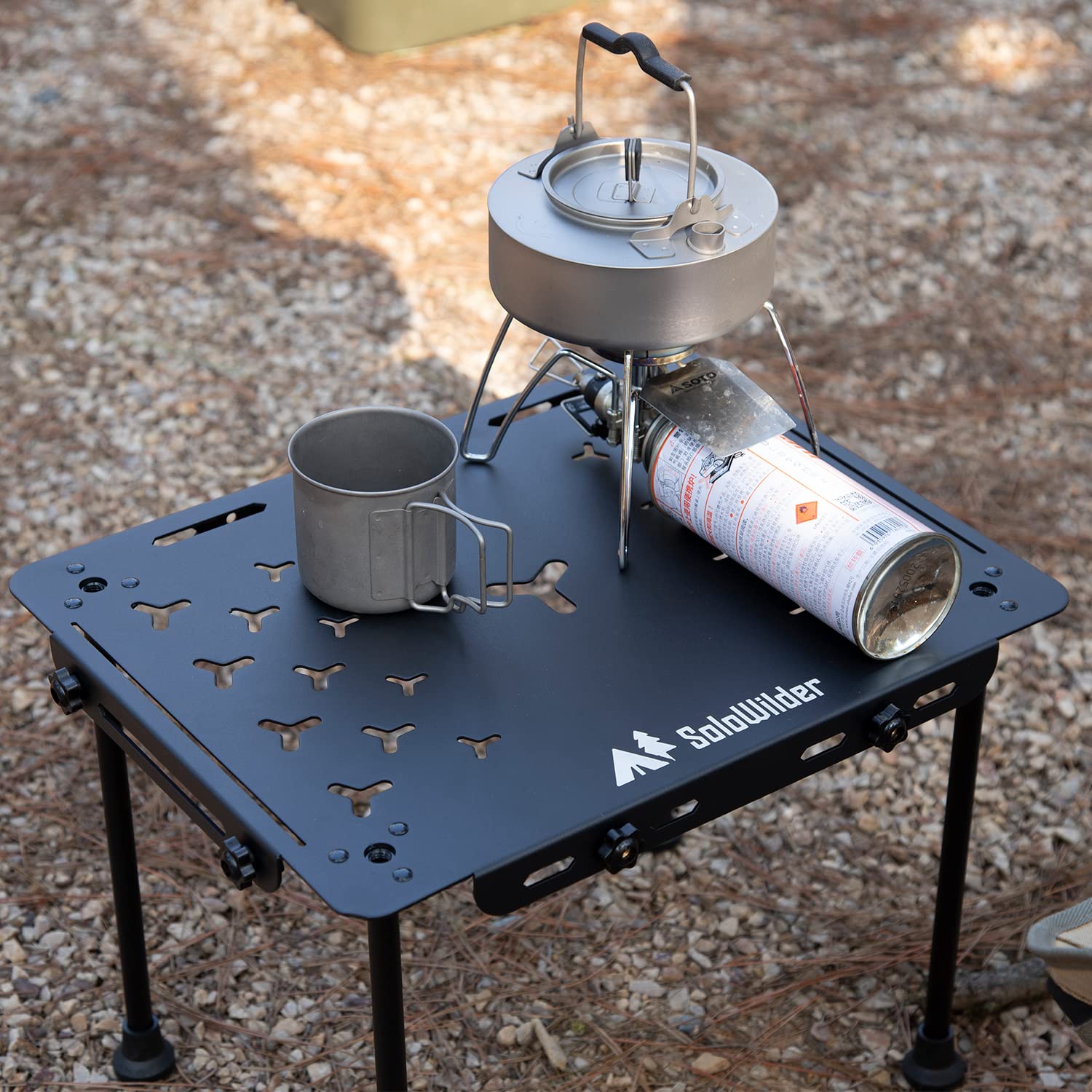 SoloWilder Outdoor Camping Table Partable BlackBee T4 Folding Table with Storage Bag