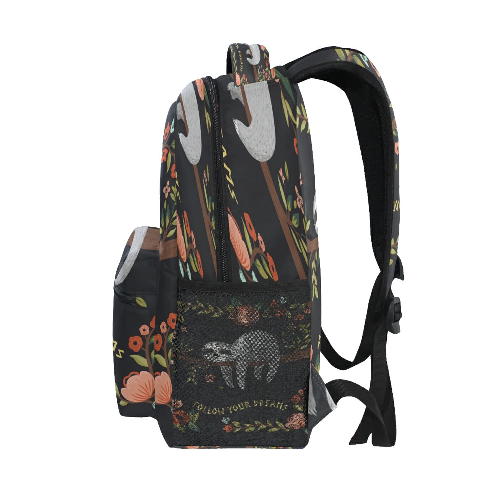 MNSRUU Kid Sloth Backpack Elementary School Backpack Sloth Kid Bookbags for Boys Girl Ages 5 to 12