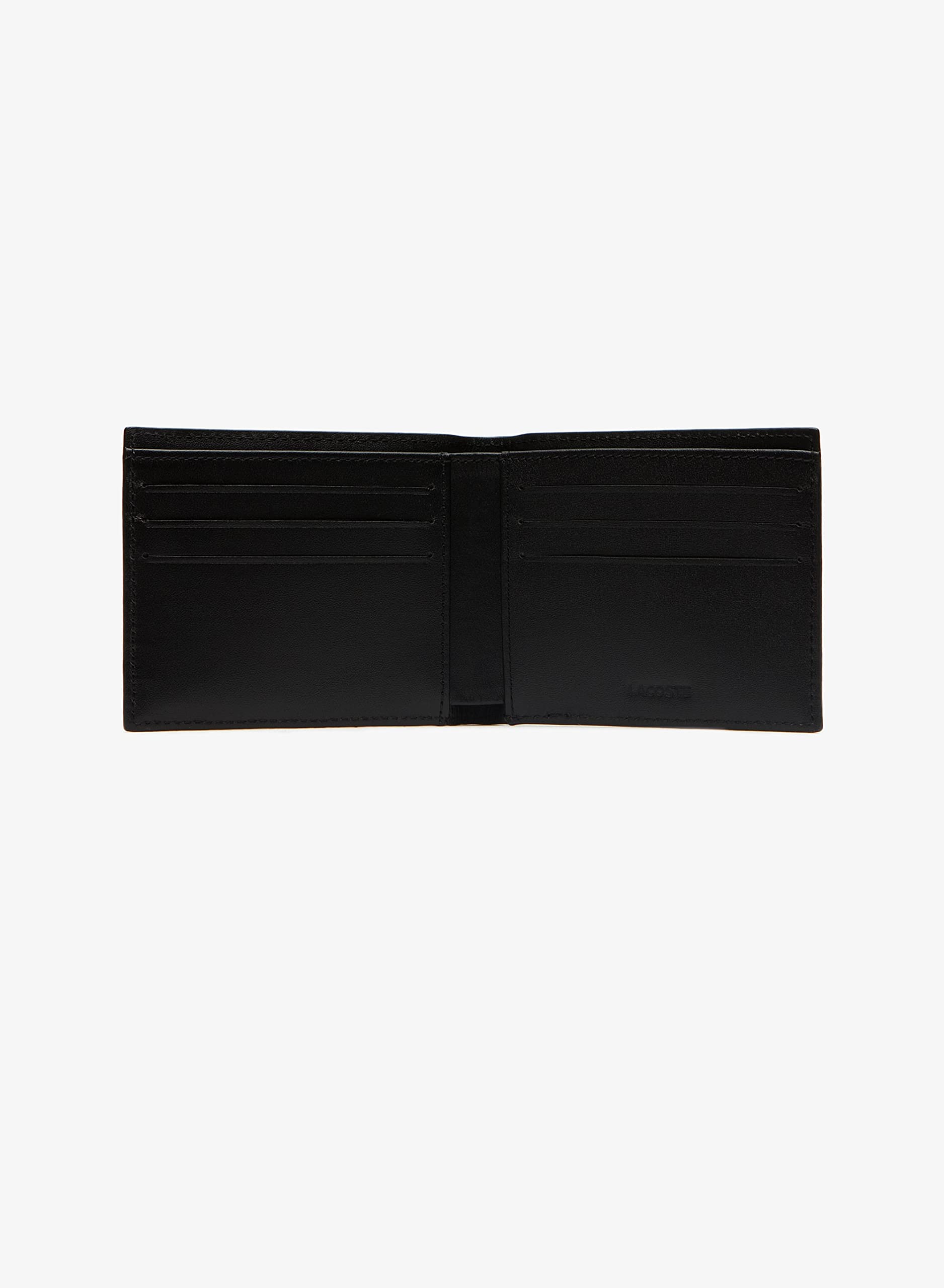 Lacoste NH1115FG000 Mens Fitzgerald Small Billfold Wallet Wallet, Black, One Size