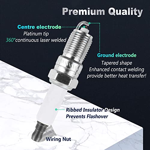 Professional Spark Plug Wires Set 41-962 and 9748HH, Replace OE 9748HH, WGM48, 88862397, 88862385, 19297035 for LS2 LS3 LS4 LS7 V8 Engines