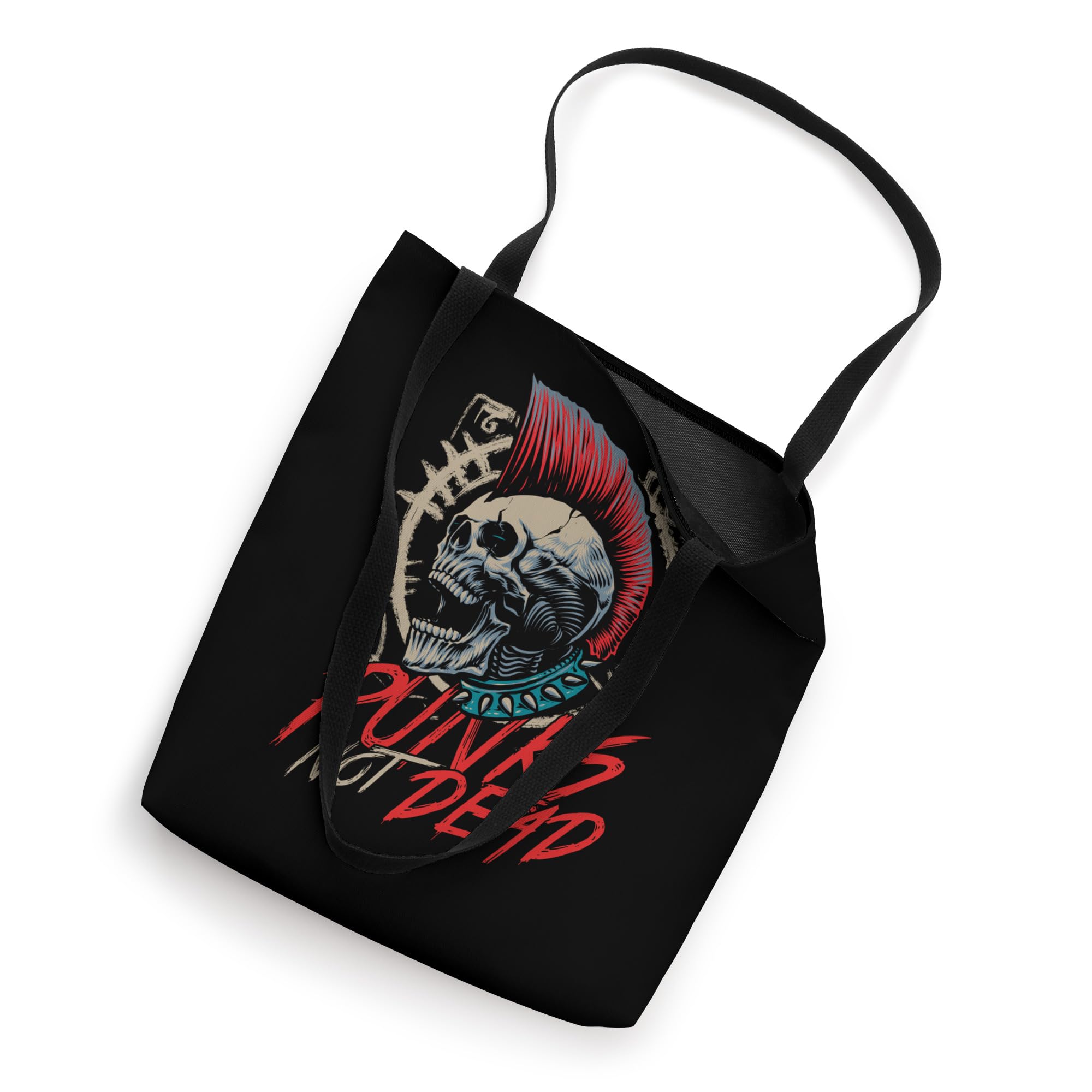 Punks Not Dead | Rocker Punker | Punk Rock Music Tote Bag