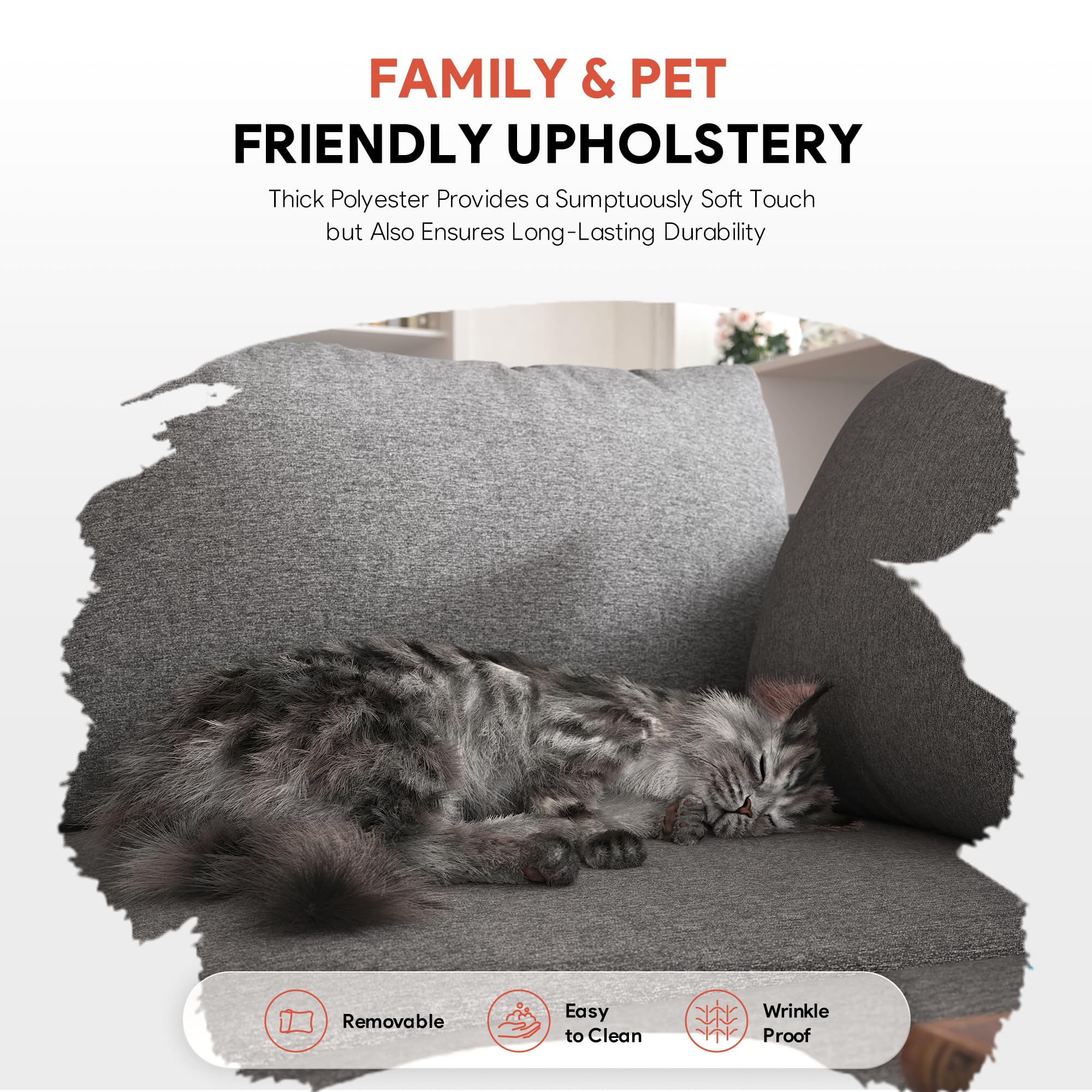 VOLUNCE Modular Sectional Sofa, Convertible U Shaped Couch with Storage Ottoman Throw Pillow, 4 Seat Sofa Set with Double Reversible Chaises, Sectional Sleeper Sofa Bed for Living Room, Beige