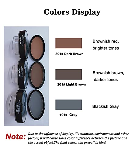Moakxer Eyebrow Powder,Waterproof Eyebrow Stamp Powder Seal Perfect Nature Eye Brow Powder Tinting Coloring Kit Delicate Shape (301# Light Brown)