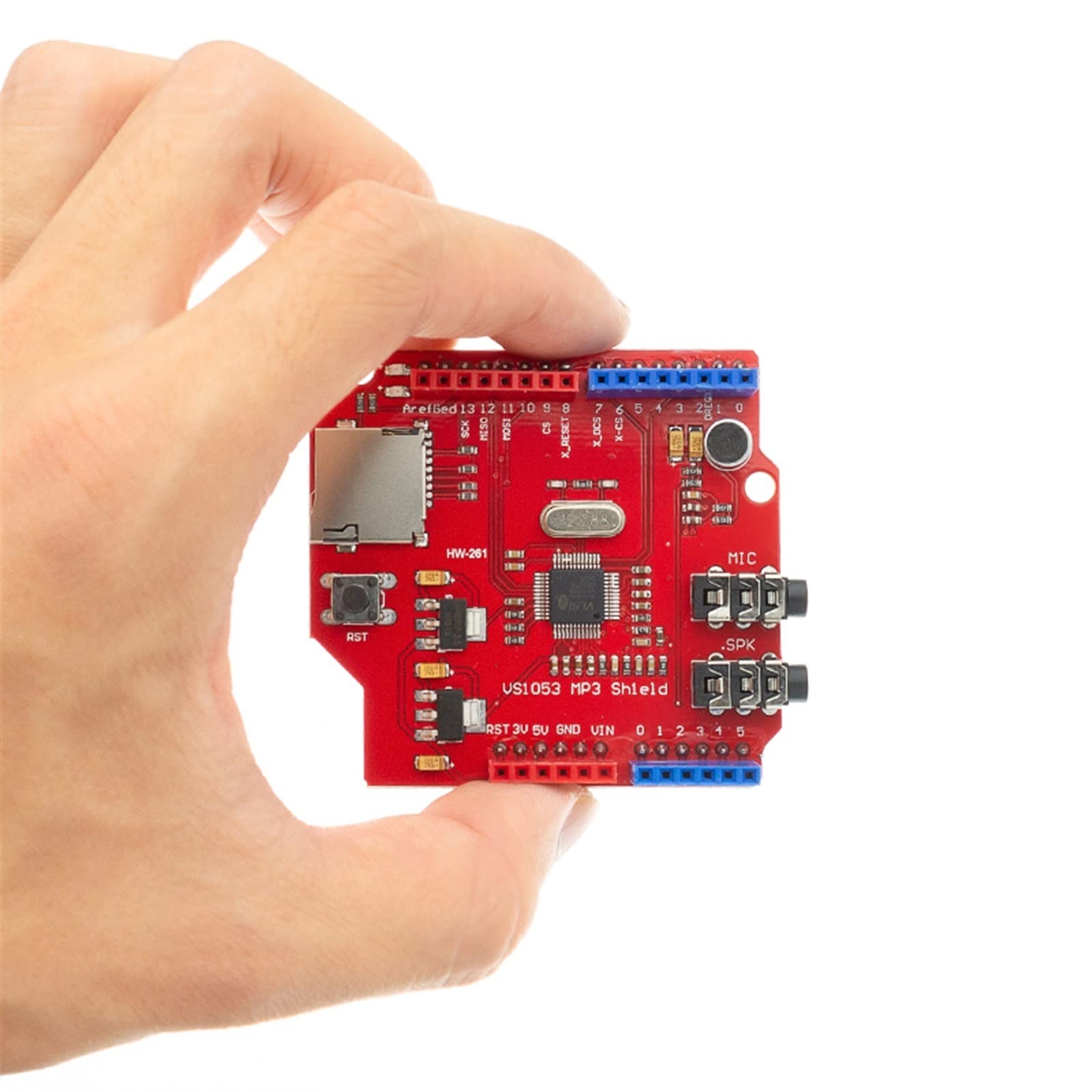 VS1053 VS1053B Stereo Audio MP3 Player Shield Record Decode Development Board Module with TF Card Slot 1Pcs