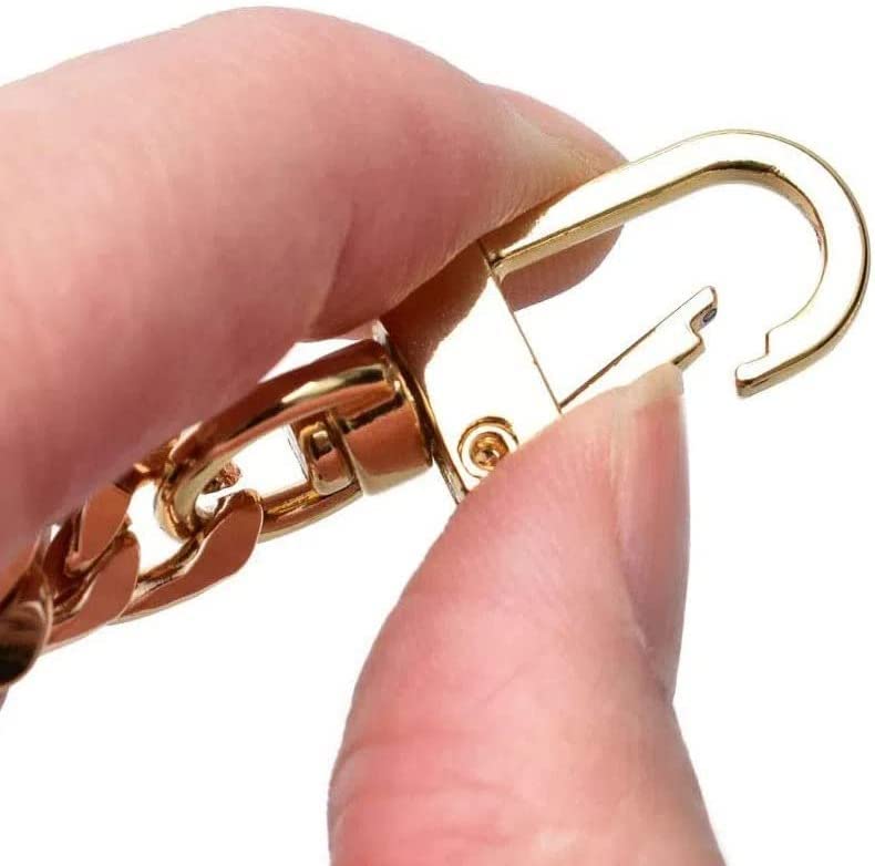 Purse Chain Straps 120cm Gold - Extender DIY Flat Chain Strap Handle Bag Accessories Charms Decoration for Purse Handbags Shoulder Bag