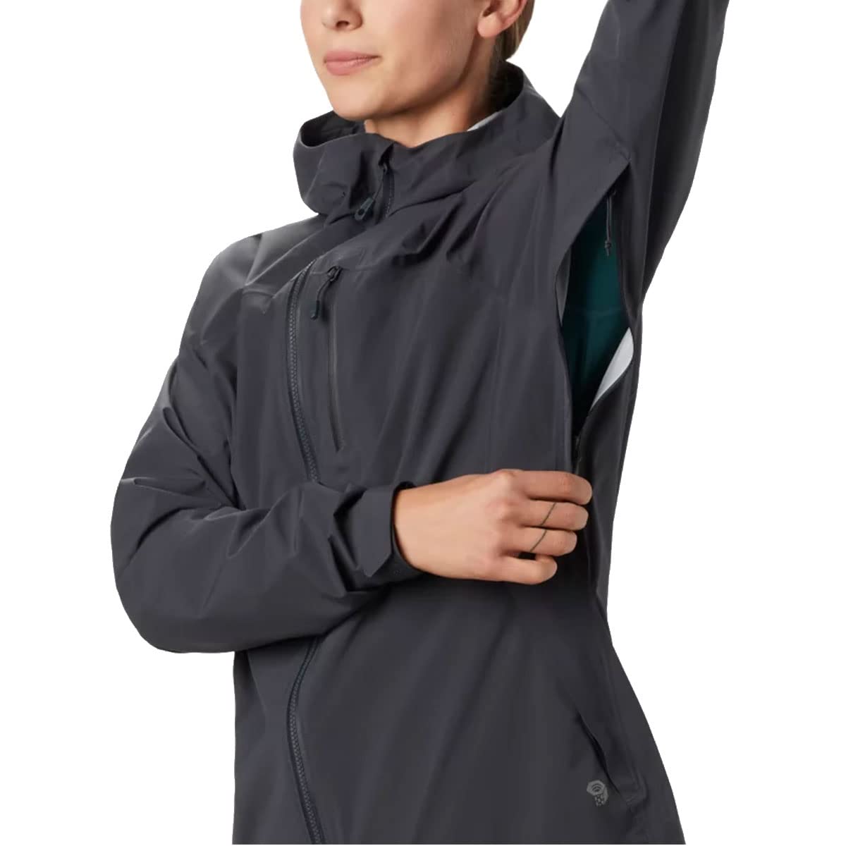 Mountain Hardwear Women’s Microchill 2.0 Zip T | Lightweight, Moisture-Wicking Fleece Layer for Outdoor Wear - Stone - X-Small