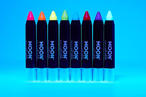 Moon Glow - Neon UV Paint Stick Body Crayon for the Face & Body β White