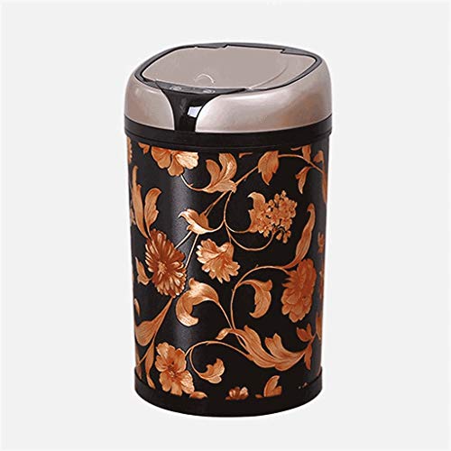 XBWEI 6L 8L 12L Inductive Type Trash Can Smart Sensor Automatic Kitchen and Toilet Rubbish Bin Stainless Steel Waste Bin ( Color : C , Size : 12l )