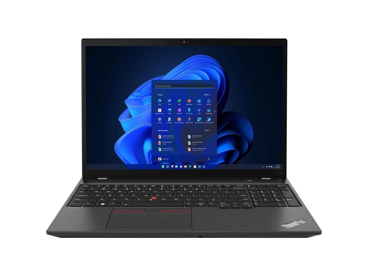 Lenovo ThinkPad T16 Gen 1 21BV0090US 16" Notebook - WUXGA - 1920 x 1200 - Intel Core i7 12th Gen i7-1260P Dodeca-core (12 Core) - 16 GB Total RAM - 8 GB On-Board Memory - 512 GB SSD - Thunder Black