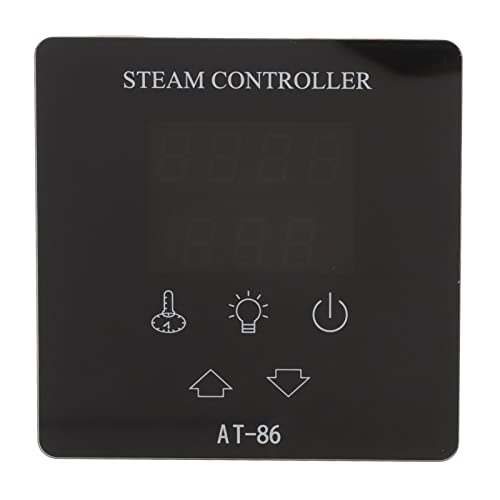 Socobeta ABS Touch Screen Temperature Controller, Durable 35 to 110 Degree Centigrade Switch Key Time Display Sauna Room Temperature Controller Plastic for Spa Room