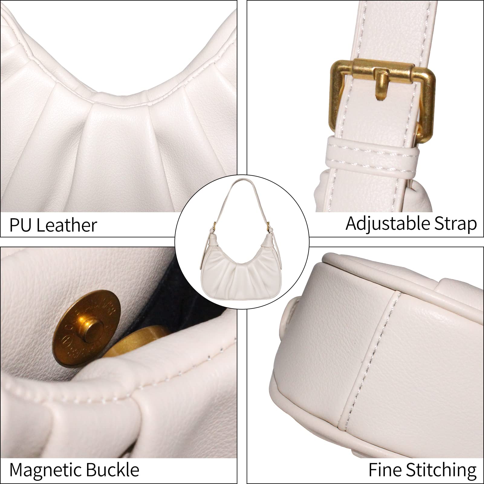 PS PETITE SIMONE Shoulder Bag for Women Mini Purse Sofii 23 Small Purses for Women Hobo Bags