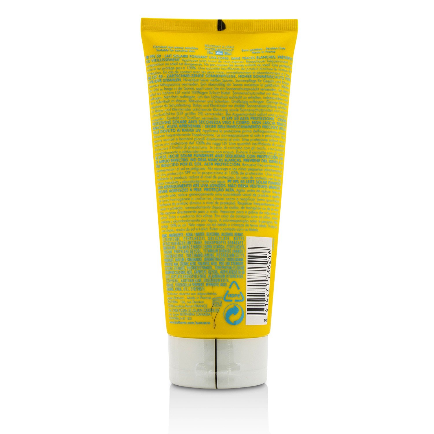 Lait Solaire Hydratant SPF 50 by Biotherm for Unisex - 6.76 oz