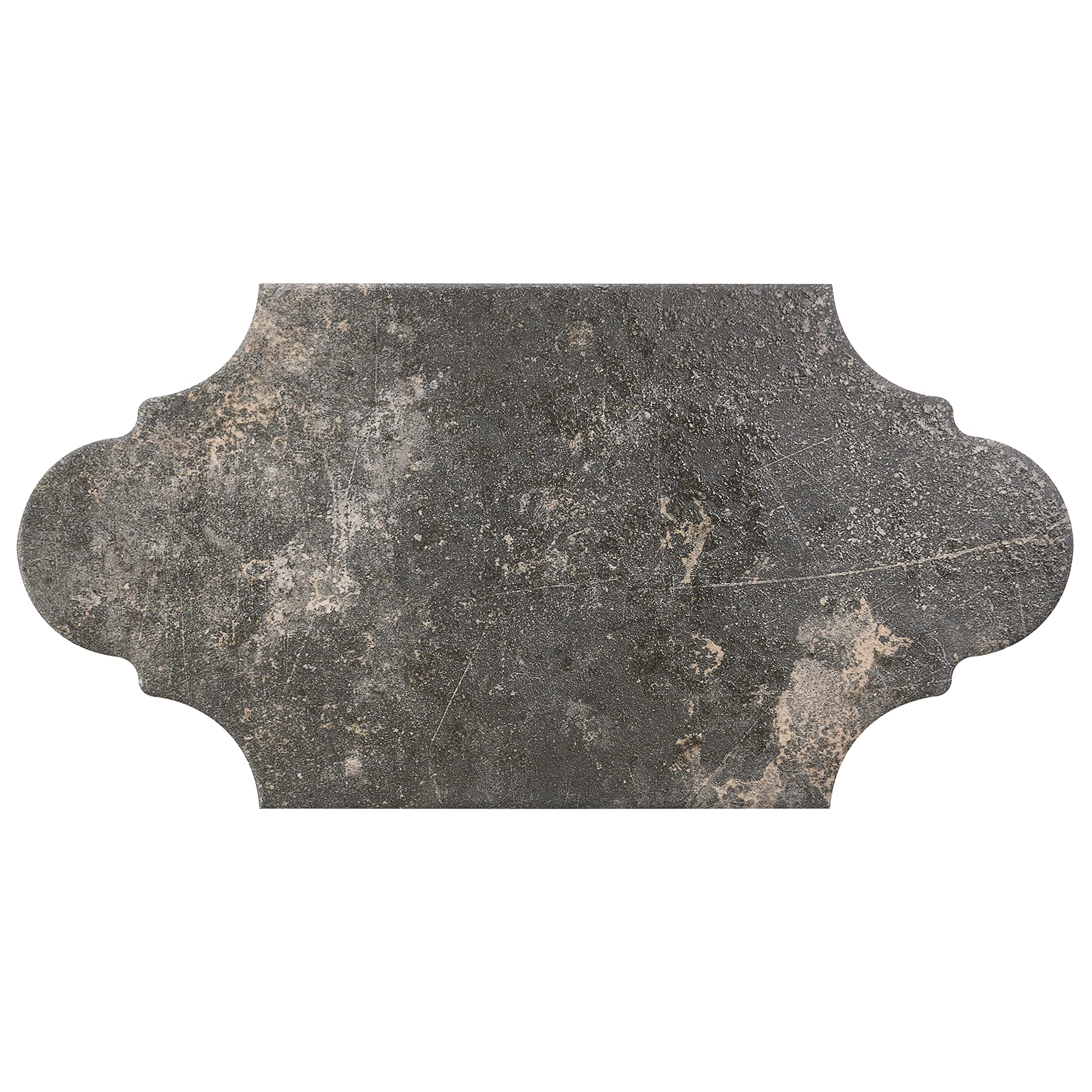 Merci Arabesque Magma 6.37 in. x 9.93 in. Matte Porcelain Floor and Wall Tile Sample