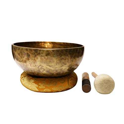TJLSS Large Sound Singing Bowl, The Best Vibration Meditation Yoga Singing Bowl Handmade in Nepal (Size : 10cm)