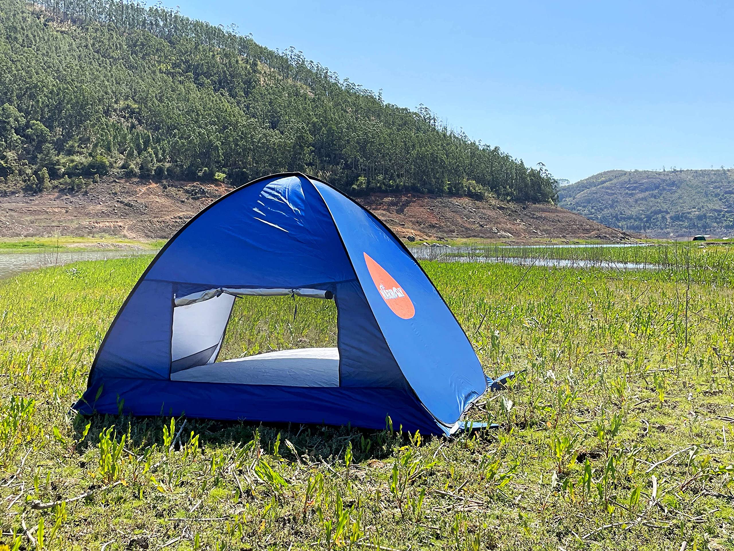 NARMAY® Camping Tent, Pop Up Beach Tent, Portable Sun Shelter for 3-4 Person with UPF 50+ UV Protection