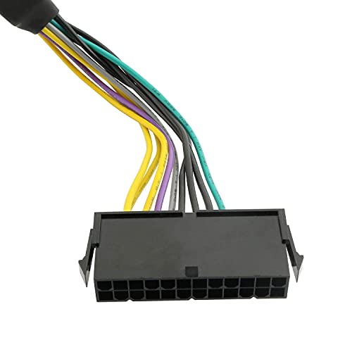 Longdex 11 Inch 24-Pin to 8-Pin 18AWG ATX PSU Power Supply Adapter Cable for Motherboards