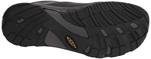 KEEN Men's Austin Mid Height Waterproof Casual Ankle Boot, Black/Black, 9