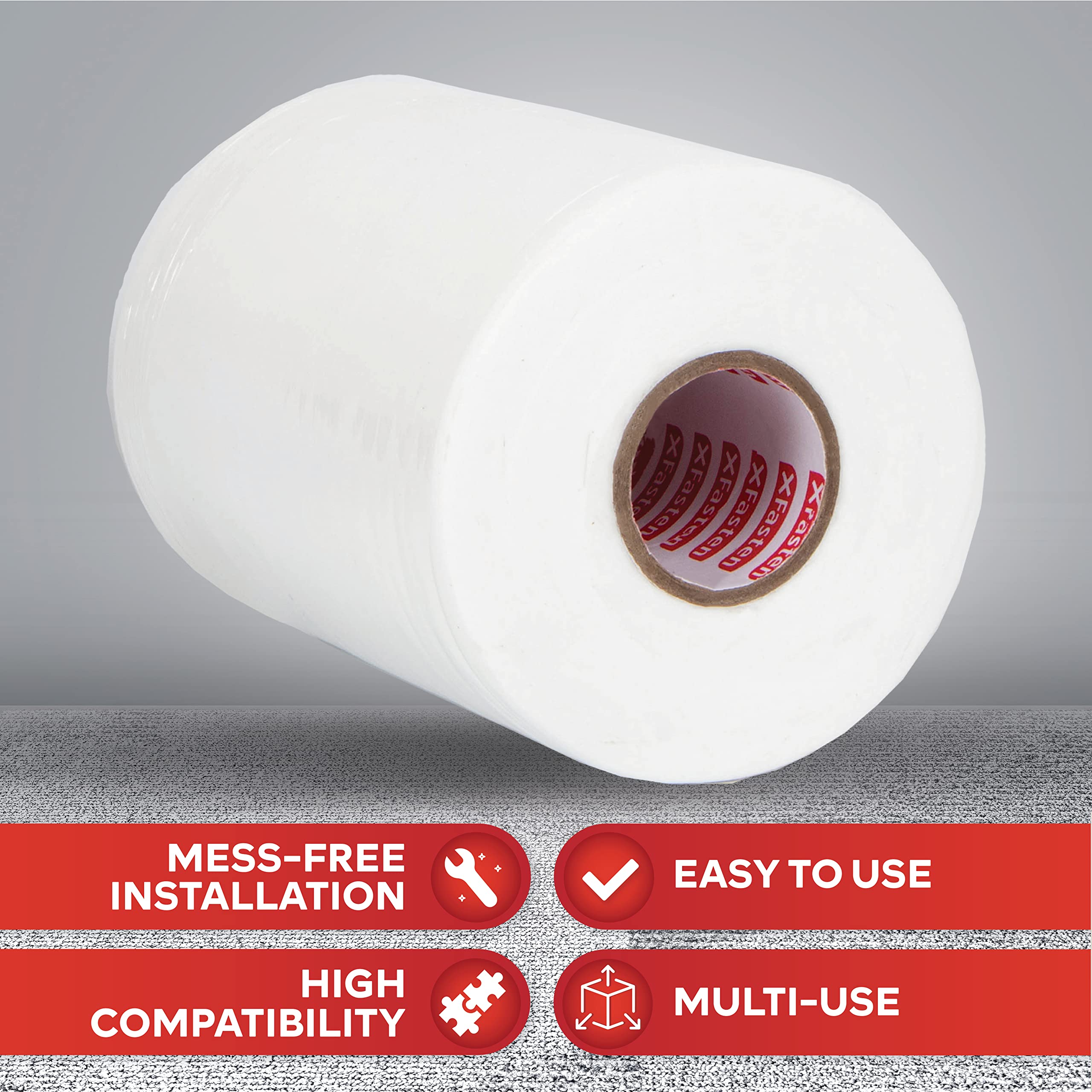 XFasten Waterproofing Membrane Sheet, 6β x 75 Ft Shower Waterproofing Membrane Tape for Underlayment Tile, EPDM Underlayment, Cement Board Tape
