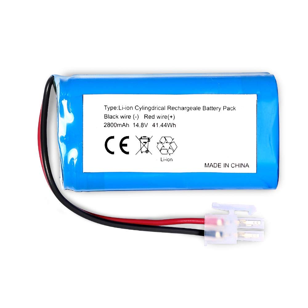 LiBatter Replacement Battery Compatible with ILIFE A4 A4S A6 V7 Robot Vacuum Cleaner(14.8V 2800mAH)