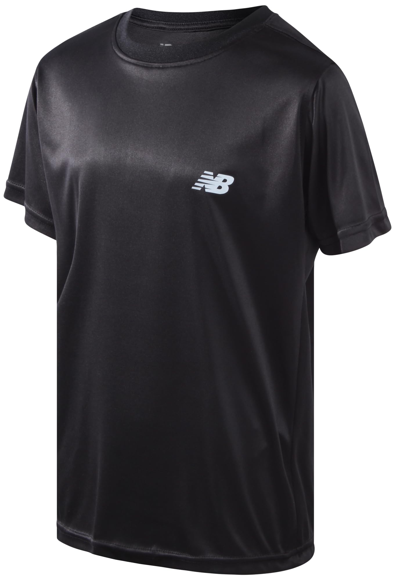 New Balance Boys' Active T-Shirts - 4 Pack Active Performance Boys Athletic Shirts - Dry Fit Sports Tees for Boys (4-20), Size 10-12, Black/White