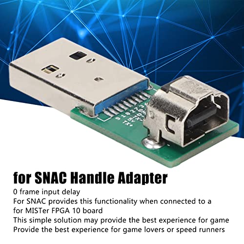 PUSOKEI USB3.0 Adapter for SNAC Controller,No Latency PCB IO Board 6.1 and IO Digital 1.2 Converter,SNAC Handle Adapter for Mister IO Board for GBC for GBA
