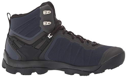 KEEN Men's Venture Mid Height Waterproof Hiking Boots, Blue Nights/Raven, 7.5