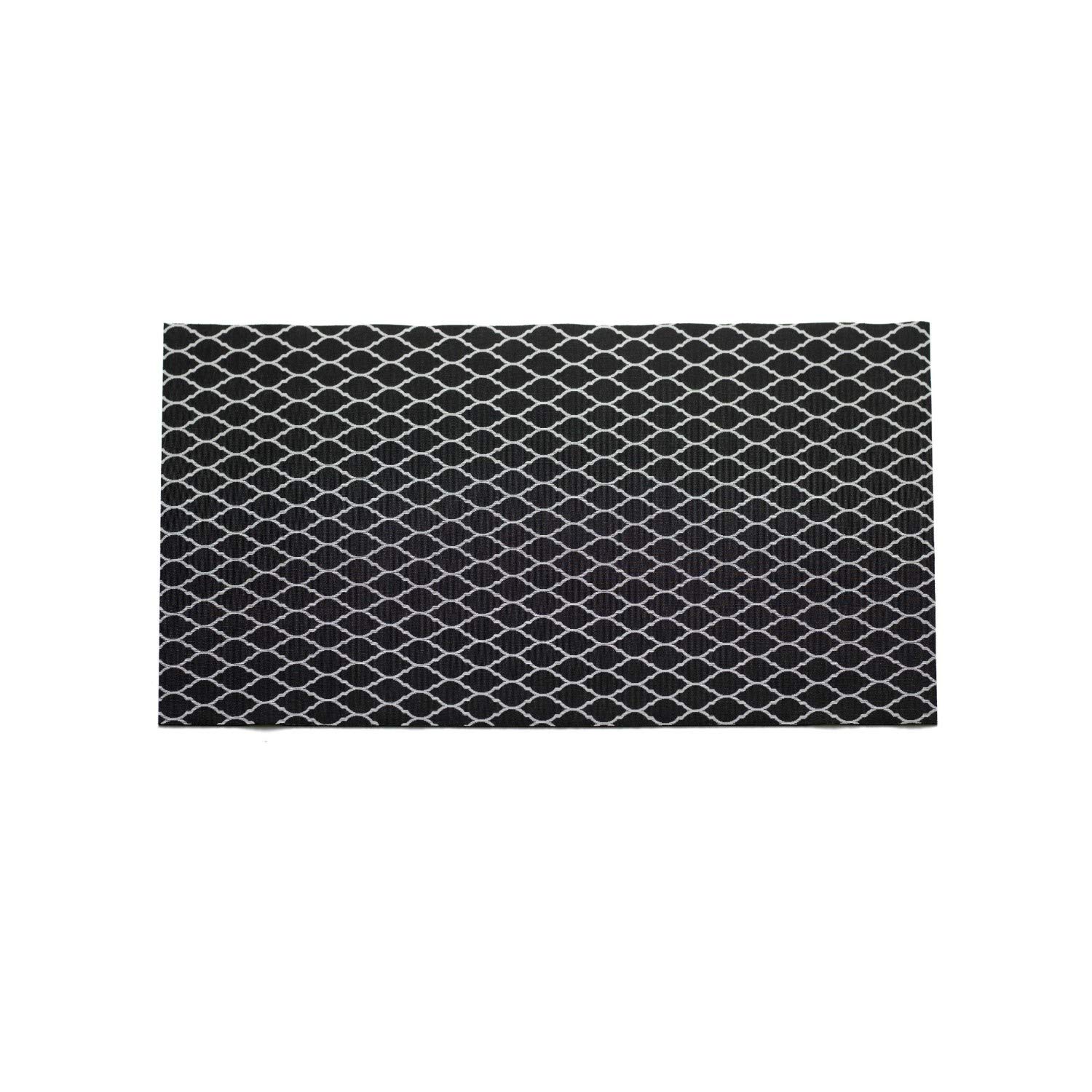 Mats Inc. Mattisimo Chain All Weather Runner, 2'2" x 3'9", Black