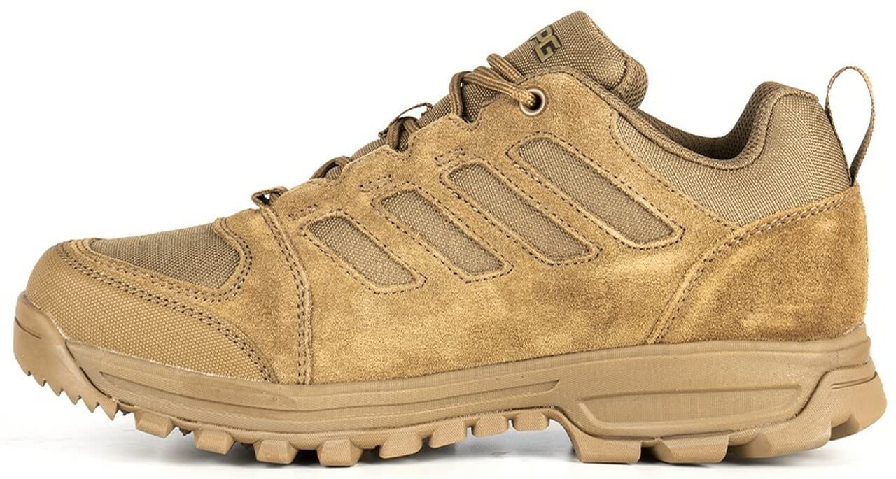 LA Police Gear LAPG Terrain Coyote Low Hiking Boots for Men, Men's Lightweight Hiking Boots - 10.5-Standard