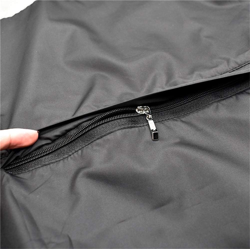 MLSice Men's Windproof Cycling Jacket Long Sleeve Jacket Windbreaker - Black