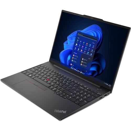Lenovo ThinkPad E16 Gen 1 21JN0073US 16" Notebook - WUXGA - 1920 x 1200 - Intel Core i7 13th Gen i7-1355U Deca-core (10 Core) 1.70 GHz - 16 GB Total RAM - 8 GB On-Board Memory - 512 GB SSD - Graphite