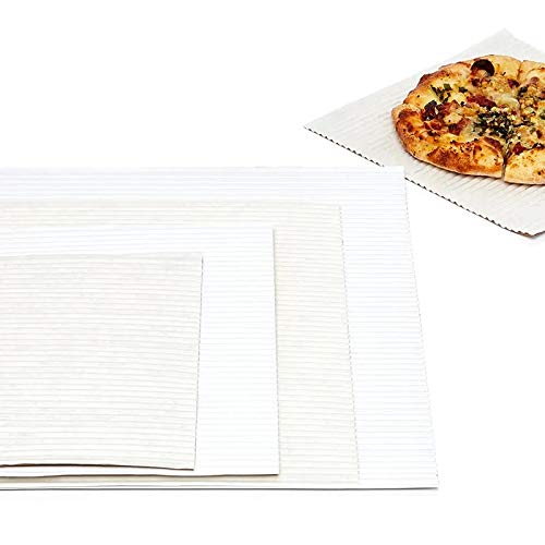 Paper Mart 14 X 14 Corrugated Grease Resistant Pizza Sheet, Brown, 100% Recycled Paper