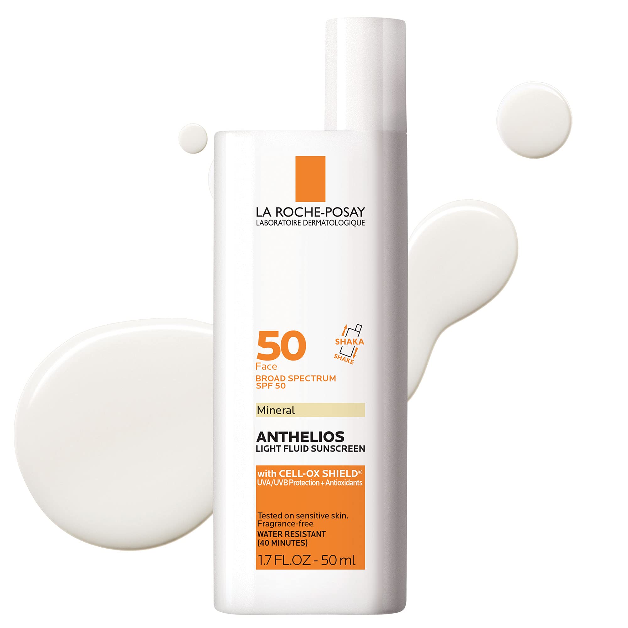 La Roche-Posay Anthelios Ultra-Light Mineral Sunscreen SPF 50, 1.7 Fl oz