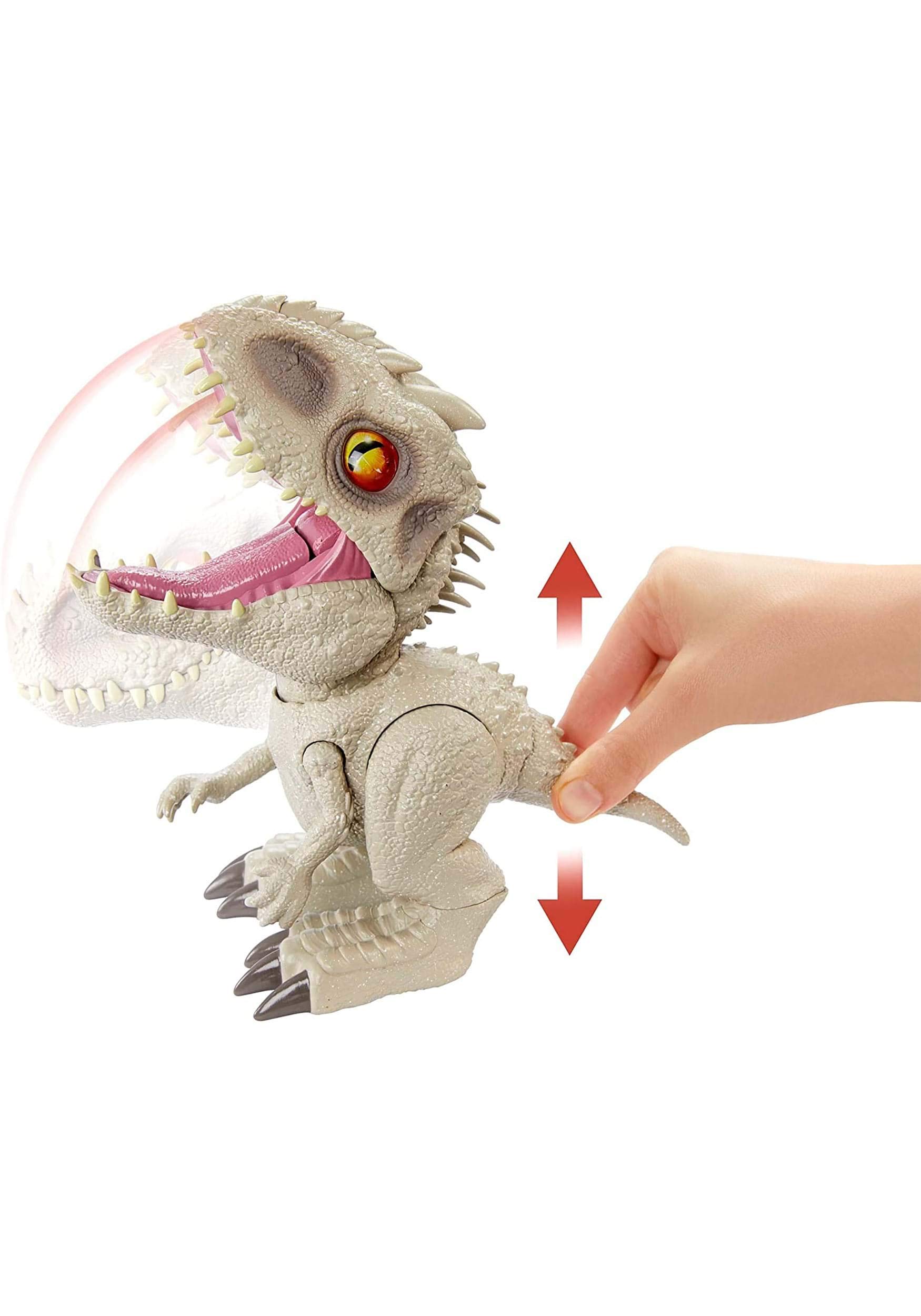 Mattel Jurassic World Toys Camp Cretaceous Feeding Frenzy Indominus Rex Interactive Dinosaur, Bite Reflex, Toy Ribs, Lights & Sounds, Authentic Detail, Ages 4 Old & Up [Amazon Exclusive]