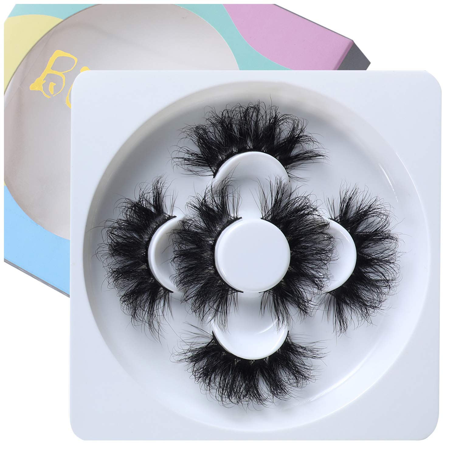 Lashes 25mm Mink Lashes Long Dramatic Full Volume Real 3D Mink False Eyelashes BEFACL…