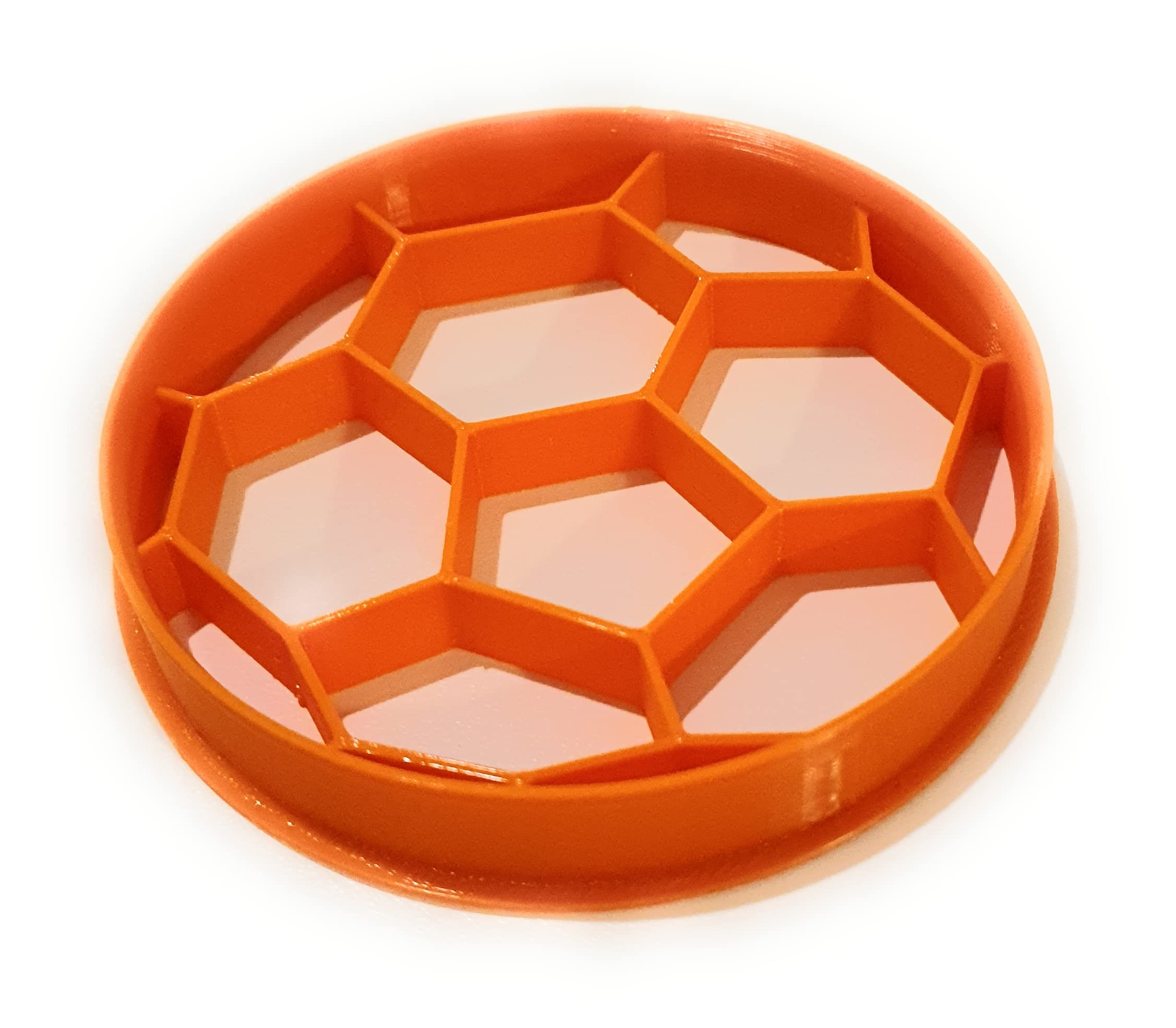 T3D Cookie Cutters Soccer Ball Cookie Cutter, Suitable for Cakes Biscuit and Fondant Cookie Mold for Homemade Treats, 3.50''x3.50''x0.55''