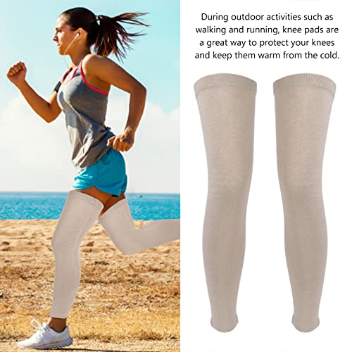 Pwshymi Wool Knee Sleeves, Knee Warmer Wool Products Prevent Arthritis Prevent Injuries for Ride Motorcycle for Athlete