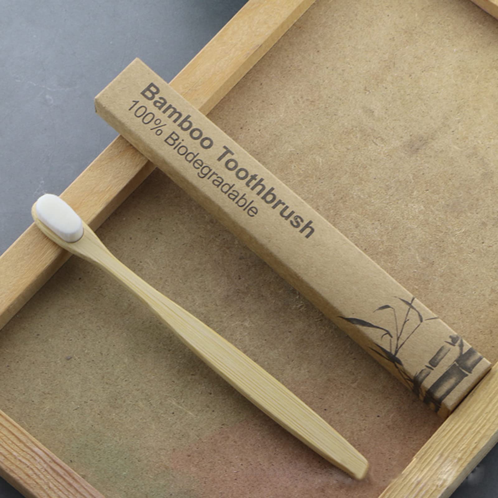 So Nice Bamboo eco friendly toothbrush (10000 bristles) Wood tooth brush natural bamboo toothbrushes plastic free sustainable products Toothbrushes 2 pcs
