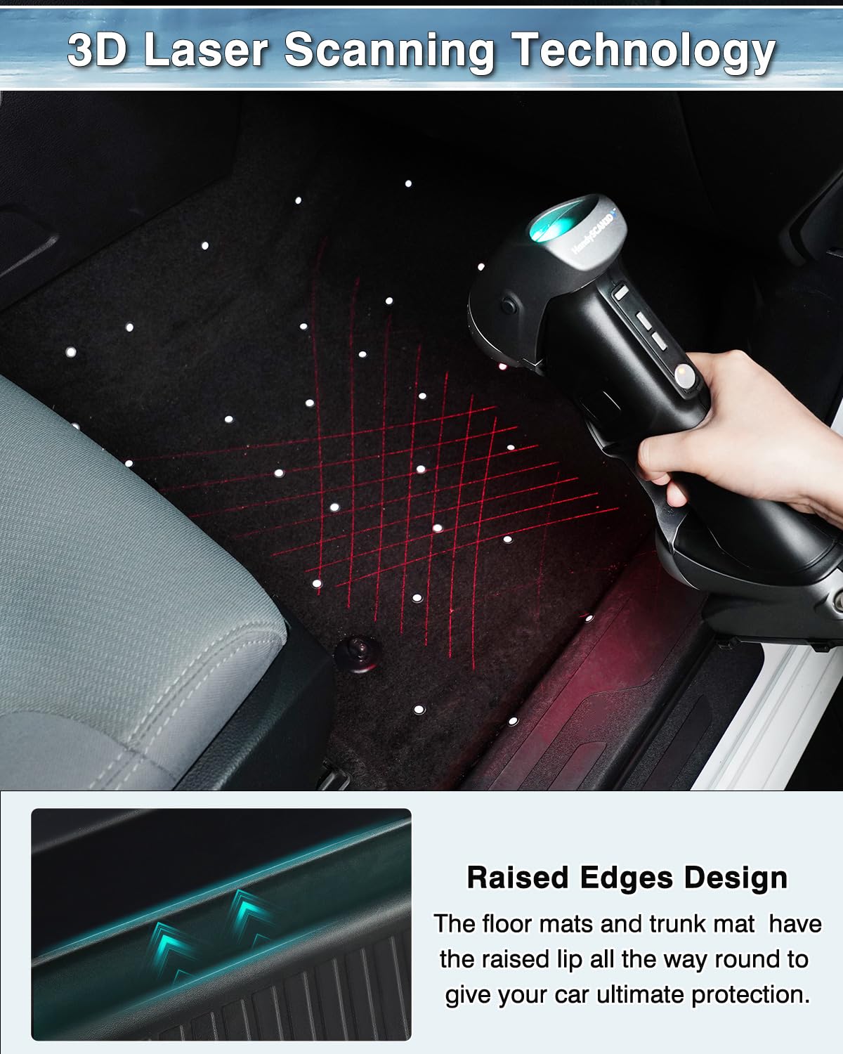 Mixsuper Floor Mats & Cargo Liner for 2021-2023 2024 Ford Mustang Mach-E All Weather Floor Liners and Trunk Liner Set Black (Not for Ford Mustang)