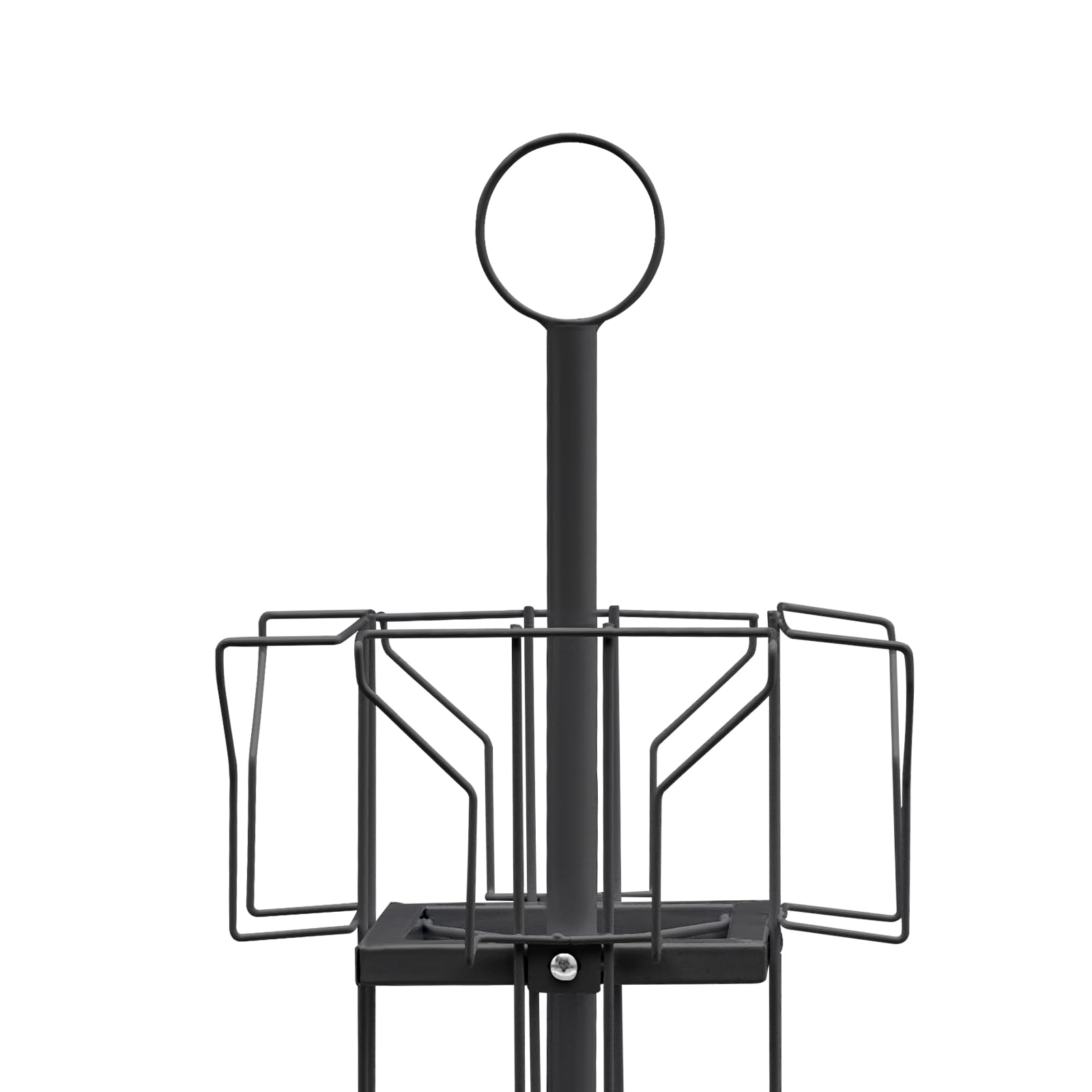 TFCFL 12 Pockets Rotating Greeting Card Rack, 3 Tier Display Stand Spinning Floor Stand, Pocket Holder for Gift Card Display Stand Countertop Retail Display Sticker Holder Rack (White)