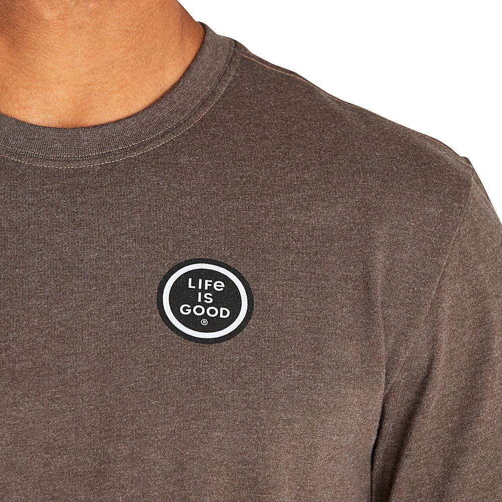 Life is Good Mens Crusher Graphic T-Shirt, In My Grill Grey, Medium