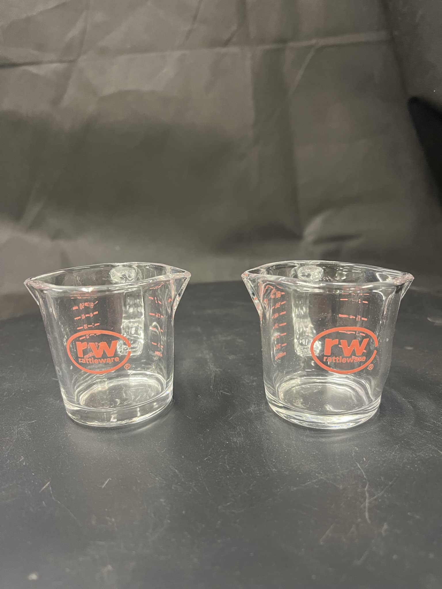 Rattleware 3 oz Espresso Shot Glass Pitcher – Double Spouted Genuine Barista Measuring Cup with Graduations in ml & oz – High-Volume, Commercial-Grade for Swift Espresso Pouring & Precision (2 Pieces)